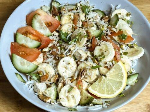 Banana Rice Bowl Recipe | How to Make Banana Rice By Manjula