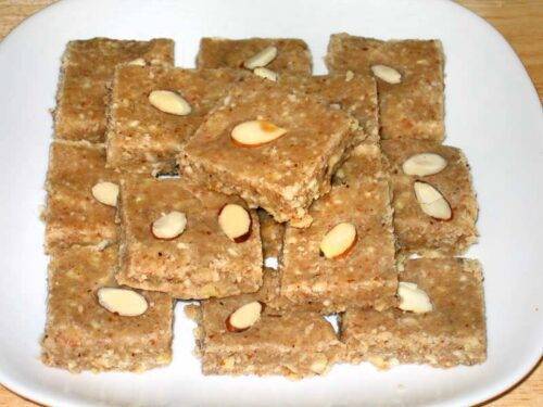 Almond Cashew Burfi | Recipe for Almond Cashew Burfi