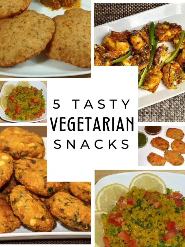 Healthy Munchies: 5 Tasty Vegetarian Snacks - Manjula's Kitchen